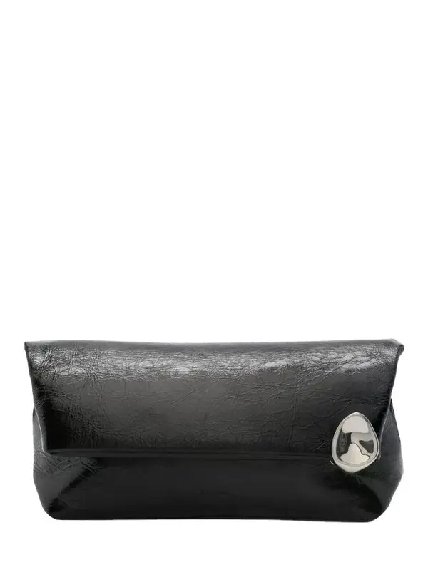 JIL SANDER Jewel Zip Clutch - Black