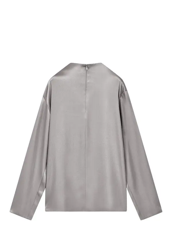 Giorgio Armani Archivio Fw1979 Silk Blouse - Grey