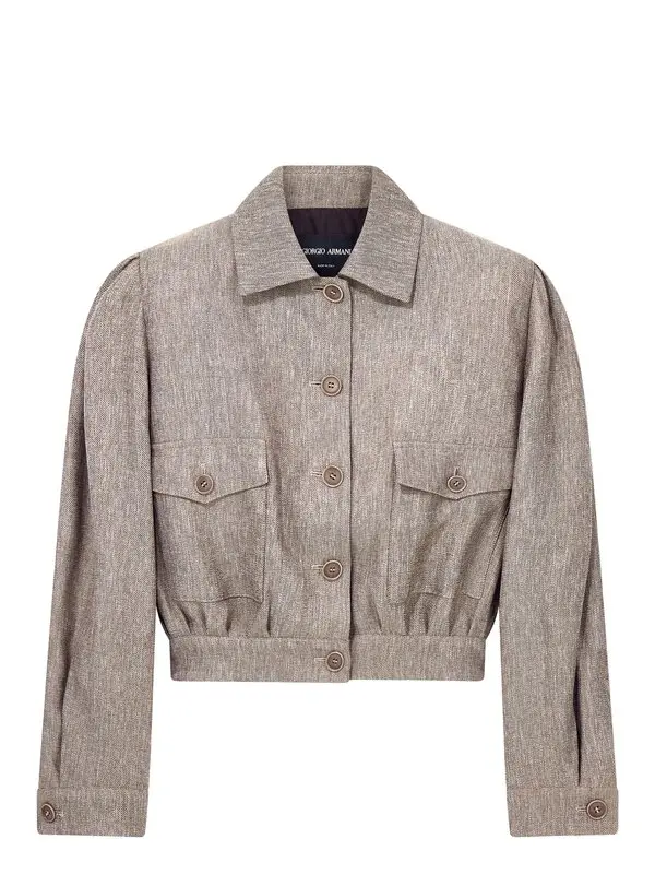 Giorgio Armani Archivio Ss1983 Blouson Jacket - Brown