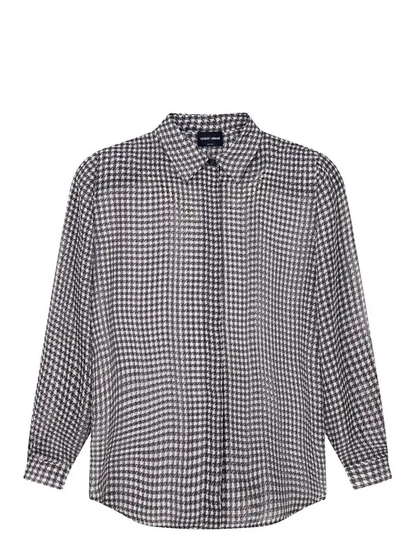 Giorgio Armani Archivio Ss1983 Houndstooth Shirt - Patterned