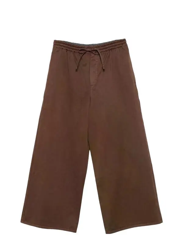 Loewe X Paula's Ibiza Anagram-embroidered Trousers - Brown