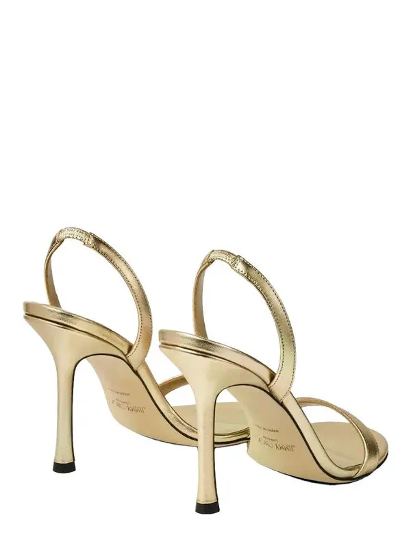 JIMMY CHOO Jenn Heeled Sandals - Gold