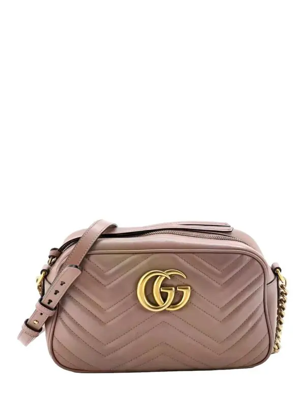 Gucci Gg Marmont Matelassé Leather Small Shoulder Bag - Neutrals