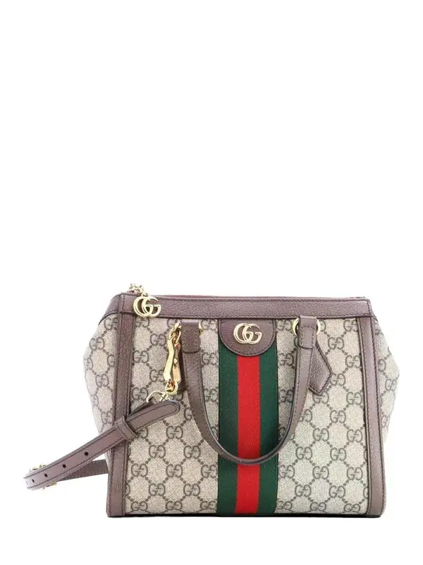 Gucci Ophidia Top Handle Small Tote Bag - Brown