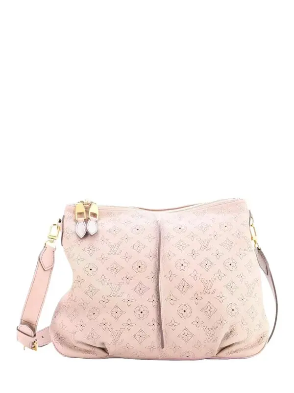 LOUIS VUITTON Selene Hobo Bag In Mahina Leather - Neutrals