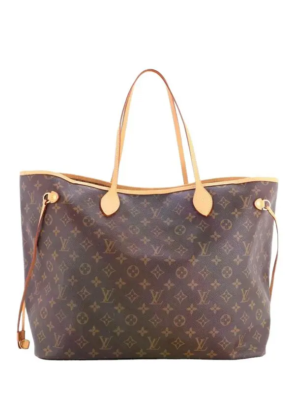 LOUIS VUITTON Neverfull Monogram Canvas Gm Tote Bag - Brown