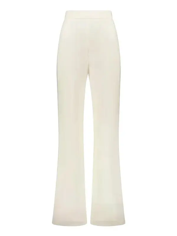 ELLERY High-waisted Flared-leg Trousers - Neutrals
