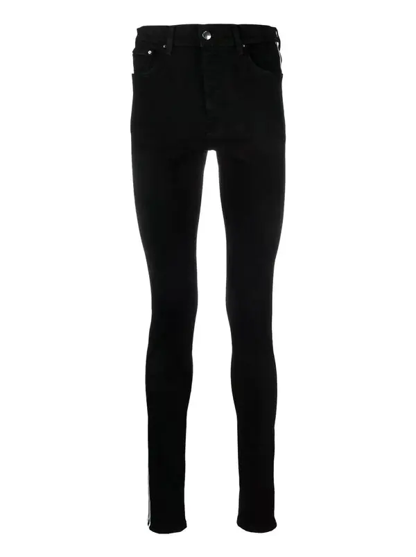 Amiri Skinny Jeans With Side Stripe - Black