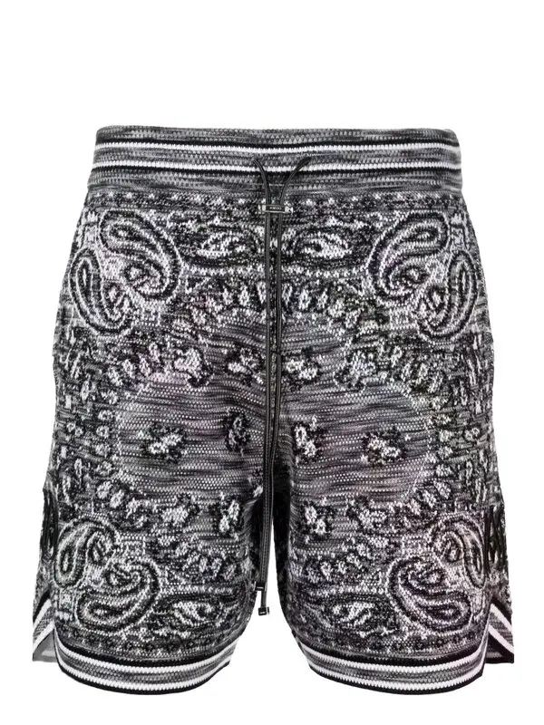 Amiri Bandana-print Track Shorts - Blue