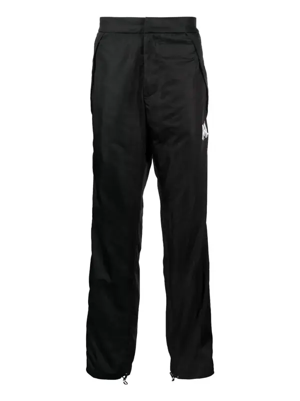 Amiri Logo-print Straight-leg Trousers - Black