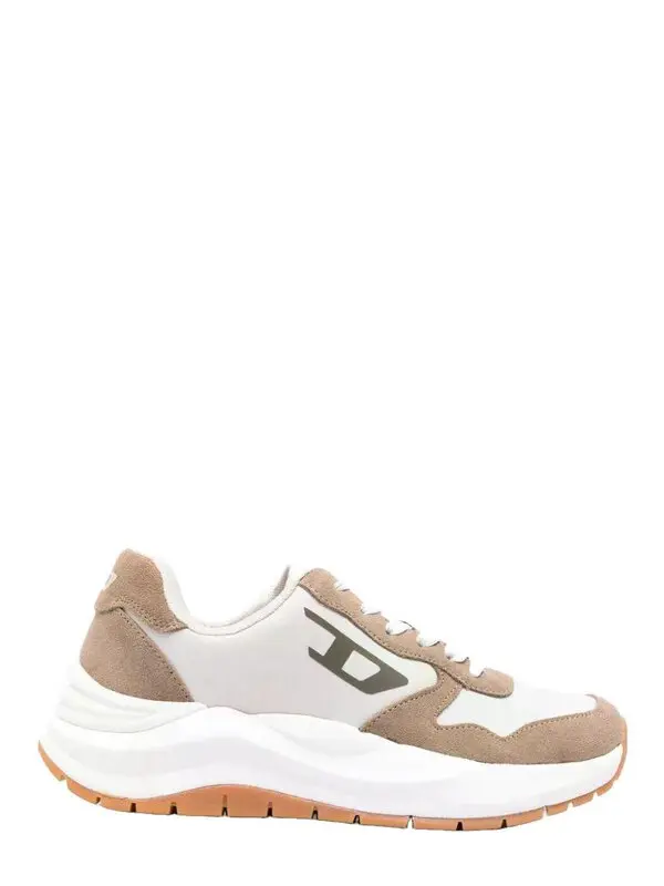 DIESEL® S-speedy Logo Detail Panelled Sneakers - Neutrals