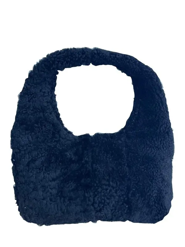 TIRILLM Lotte Handmade Sherling Scrap Small Bag - Black