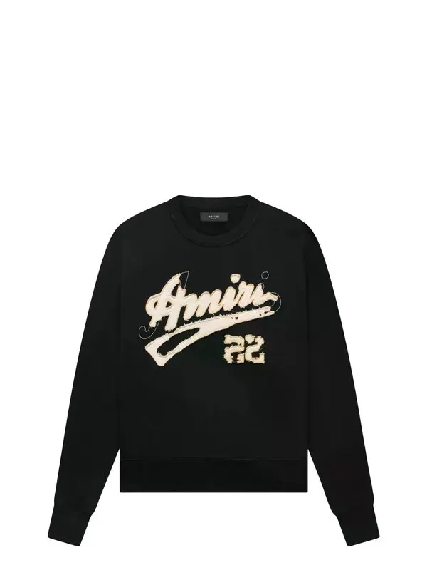 Amiri Logo Embellished Sweatshirt - Black