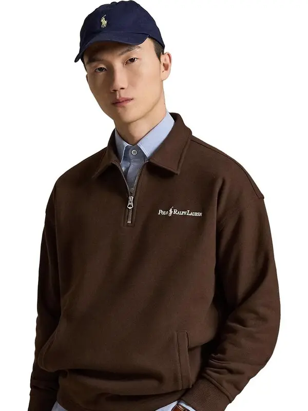 Ralph Lauren Relaxed Fit Logo Fleece Sweatshirt - Nutmeg Brown