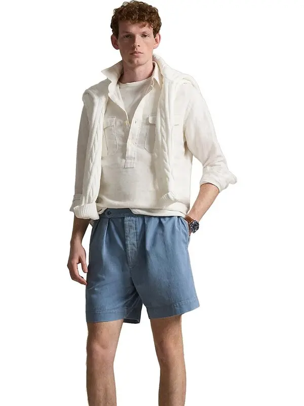Ralph Lauren 7-inch Relaxed Fit Twill Officer's Short - Les Fades