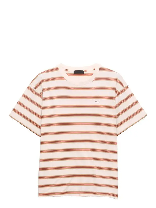 Prada Cotton T-shirt - Opal/camel