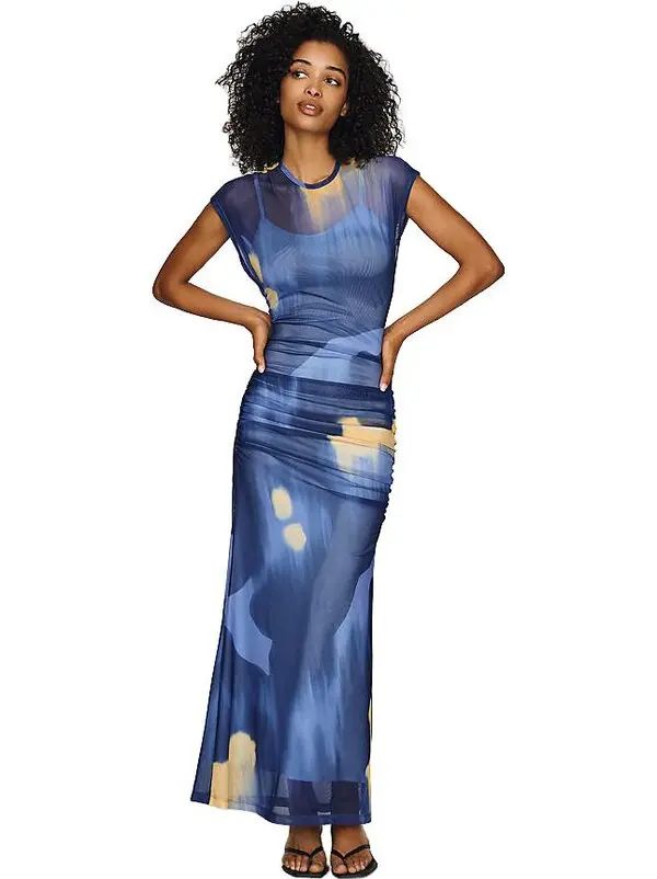 DE LORETA Melodi Petite Maxi Dress - Millpu Azul