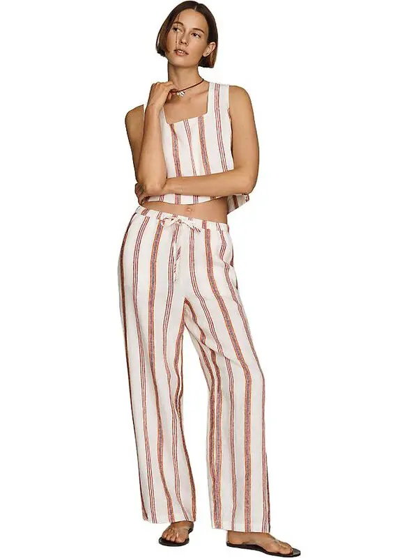 Rails X Giadzy Emmie Linen Pants - Red Stripe