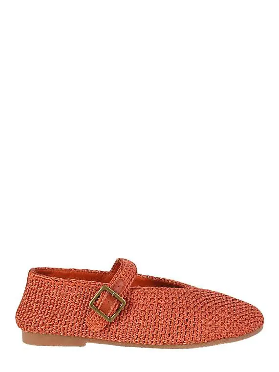 Intentionally Blank Kail Woven Flats - Orange