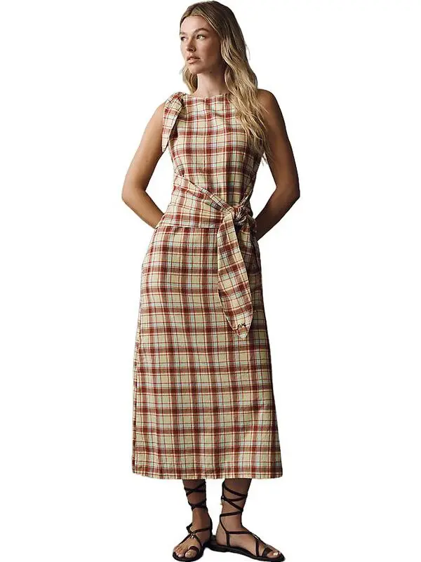 DAMSON MADDER Estelle Midi Dress - Celery