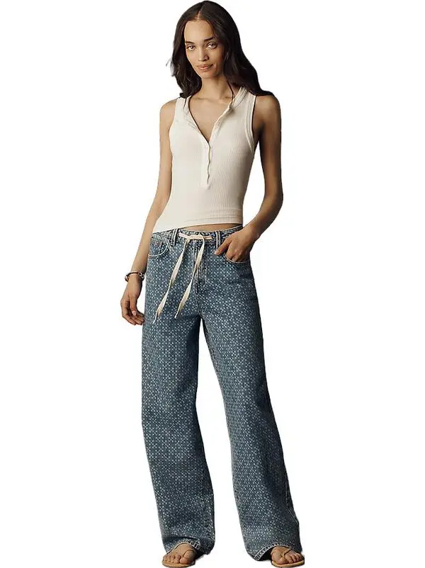 SEVENTY + MOCHI Blake Mid-rise Wide-leg Jeans - Malibu