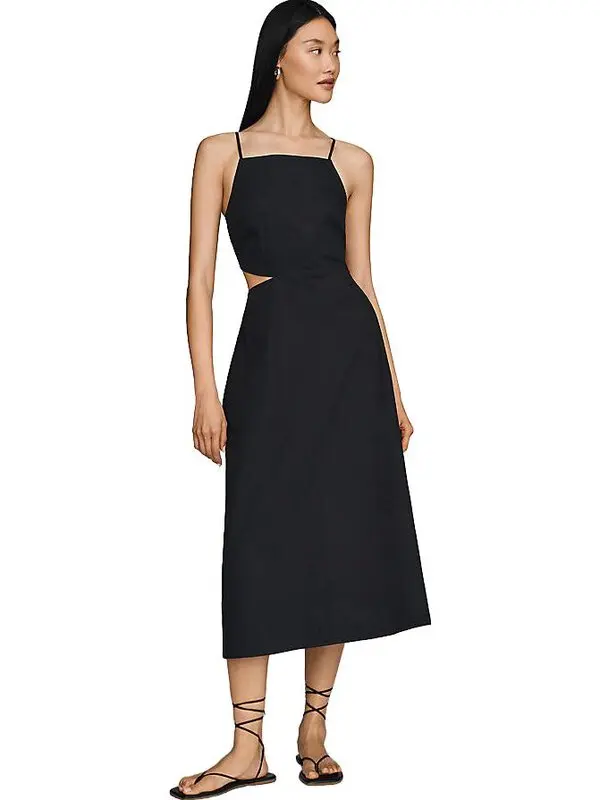 Maeve Cutout Midi Dress - Black