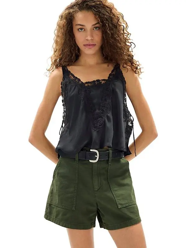 LEVI'S Ribcage Utility Shorts - Slubbed Deep Depths