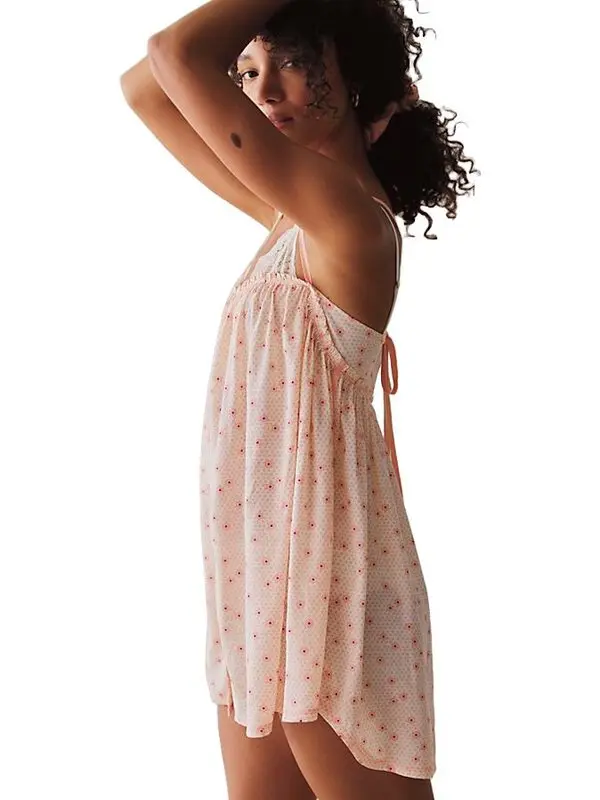 Free People Intimately Weekend Feeling Nightie - Ivory Combo