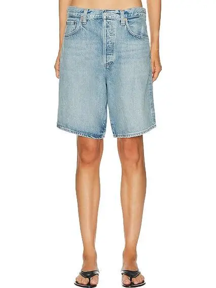 AGOLDE Indra Short Hip Slung Baggy Denim Shorts - Reset