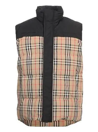 Burberry Polyamide Vest With Signature Print - Black