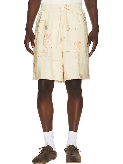 MISBHV Devil & Angel Postcard Shorts - Multi