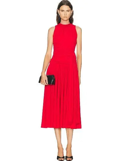 Brandon Maxwell Isadora Draped Jersey Dress - Red