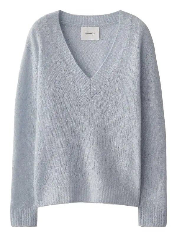 LISA YANG Leona V-neck Sweater - Breeze