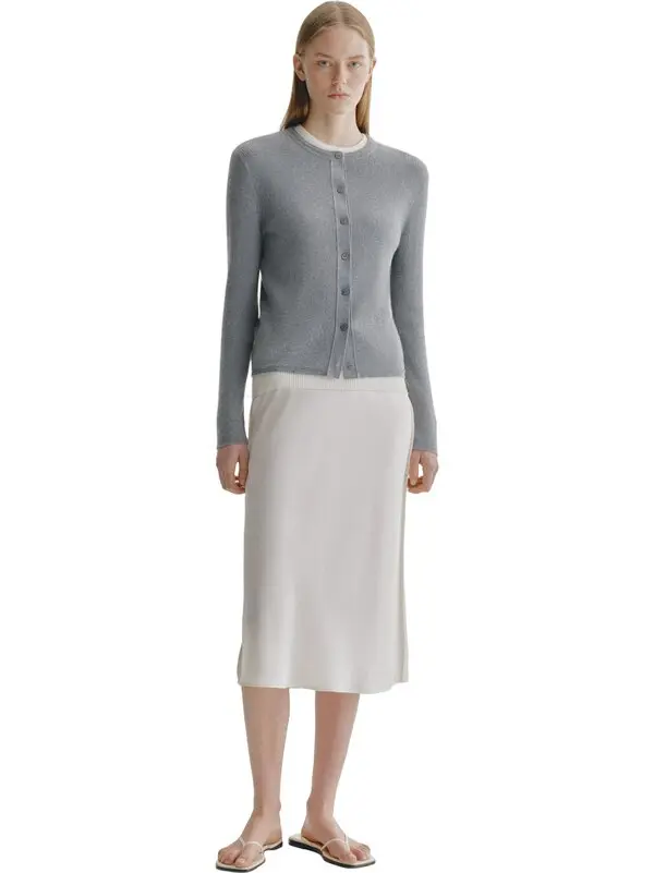 LISA YANG The Abeena Cardigan - Deep Cloud