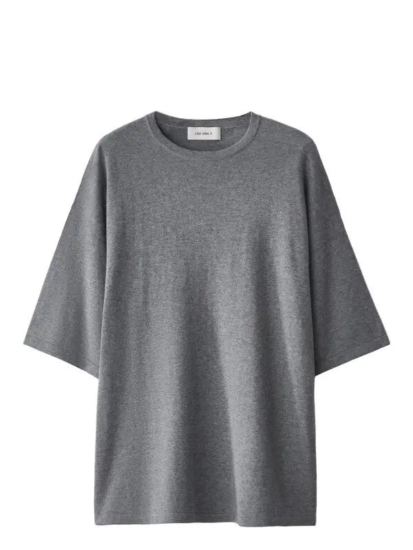 LISA YANG Agnette Cashmere T-shirt - Cloud