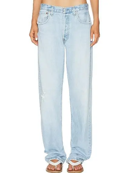 ALIGRACE Tomboy Straight Leg Jeans - Light