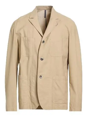 Montedoro Single-breasted Cotton Blend Blazer - Beige