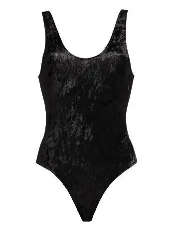 FORTE_FORTE Chenille Bodysuit - Black