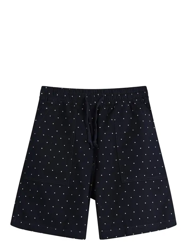 SERVICE WORKS Polka Dot Chef Shorts - Navy