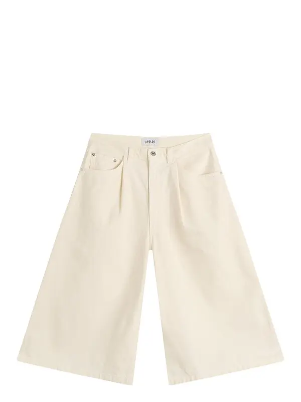 AGOLDE 80's Gaucho Wide Leg Denim Shorts - Solar