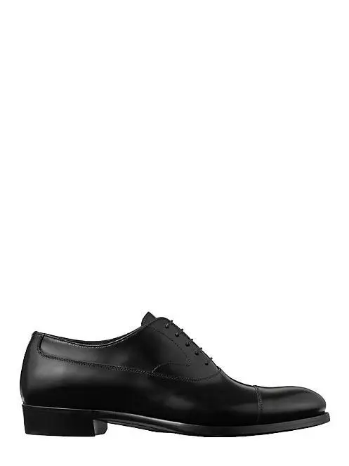 JIMMY CHOO Vine Lace-up Leather Shoes - Black