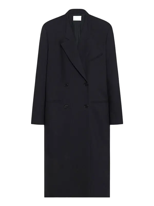THE ROW Indra Wool Coat - Ocean Color