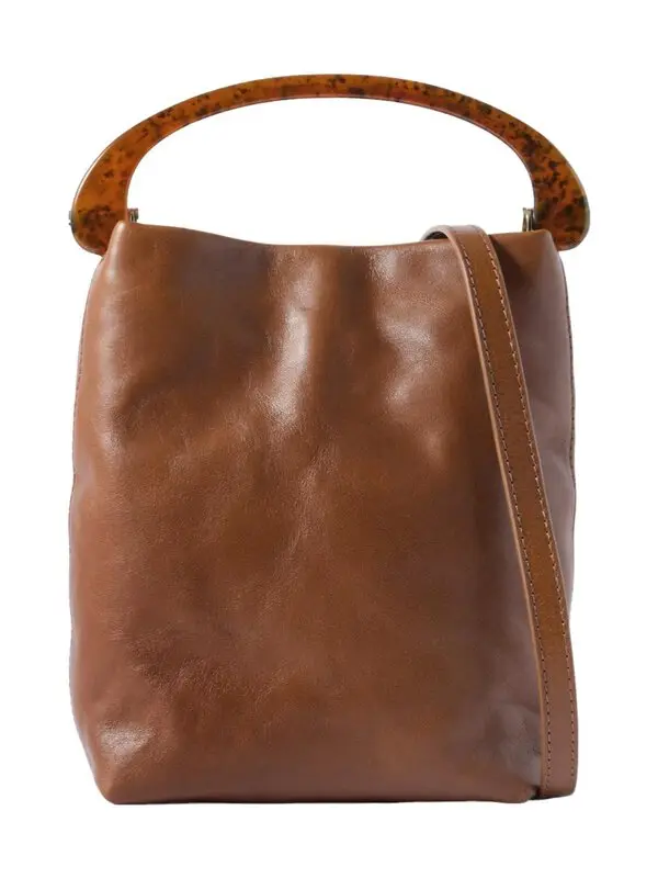 Dries Van Noten Leather Mini Bag - Tan