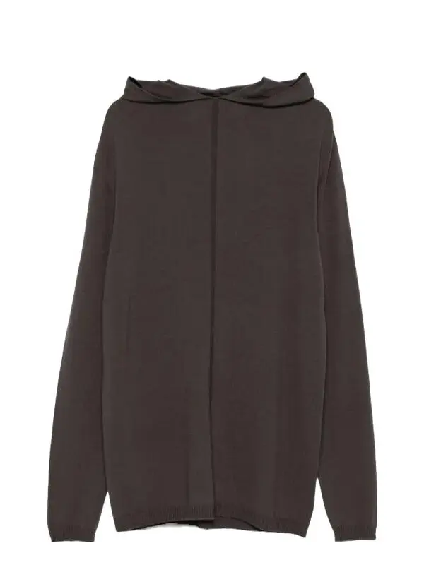 Rick Owens Wool Hoodie - Black