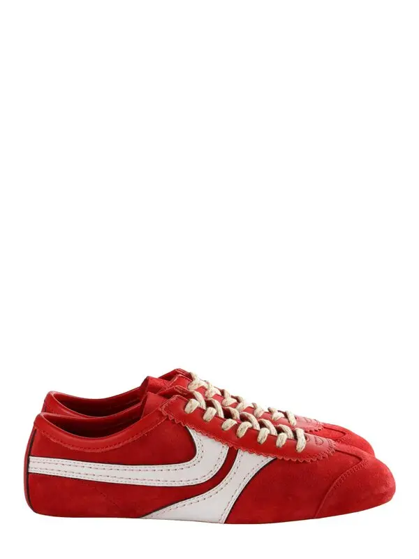 Dries Van Noten Low-top Sneakers With Tie Fastening - Red