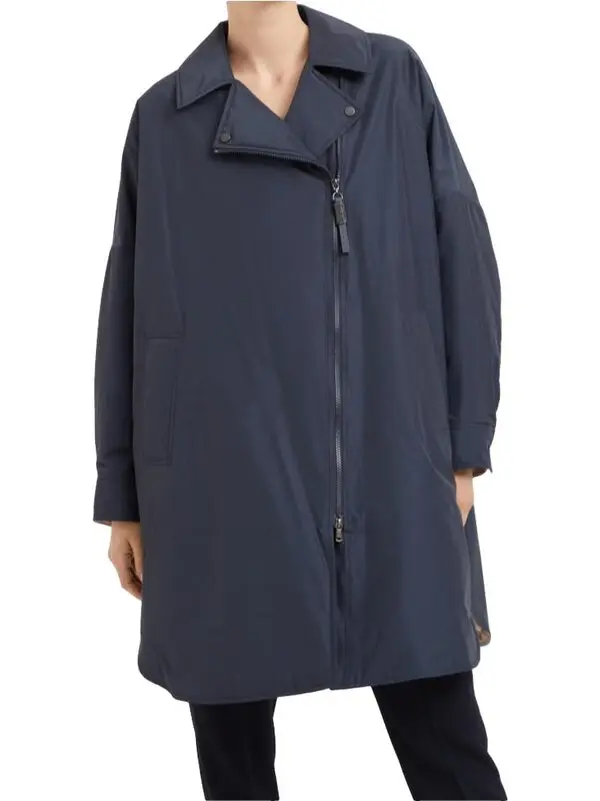 Brunello Cucinelli Padded Zip-up Coat - Blue