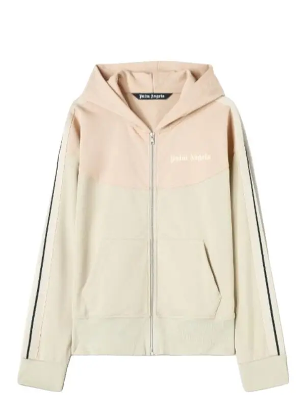 Palm Angels Two-tone Hooded Track Jacket - Nude