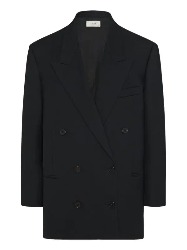 THE ROW Timoty Double-breasted Blazer - Black
