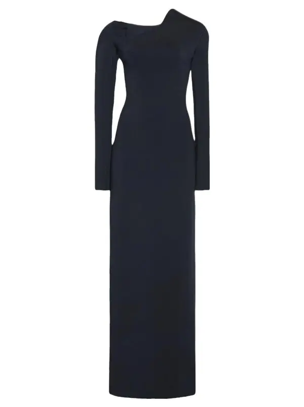 THE ROW Cut Stretch Crepe Medium-length Dress - Black