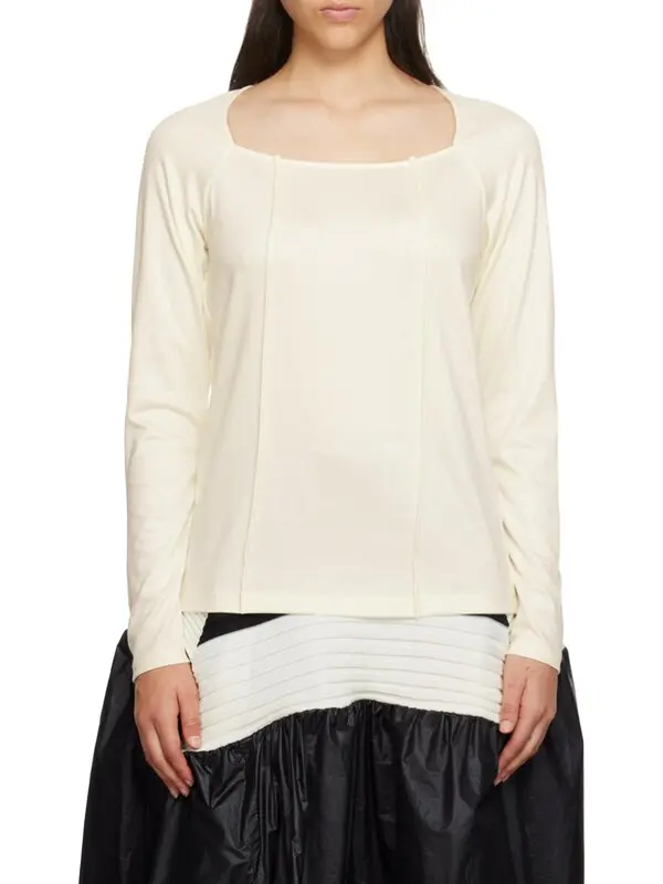Issey Miyake Long Sleeve T-shirt - White